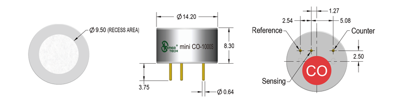 mini-Series CO-1000S Sensor_HCN Sensor Hydrogen Cyanide Gas Sensor_HCL ...